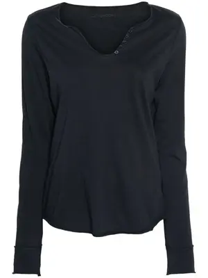 Zadig&Voltaire Floral Embroidery Cotton T-shirt
