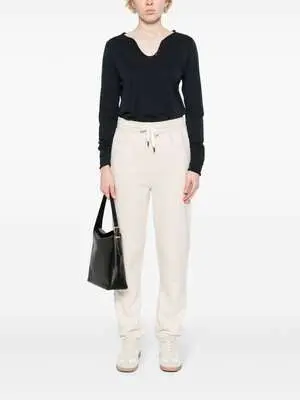 Zadig&Voltaire Floral Embroidery Cotton T-shirt