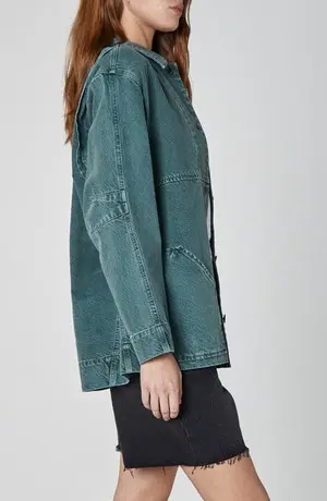 UNPUBLISHED Mari Patch Pocket Denim Chore Jacket