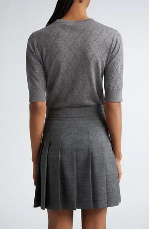 Max Mara Patrik Pointelle Short Sleeve Sweater