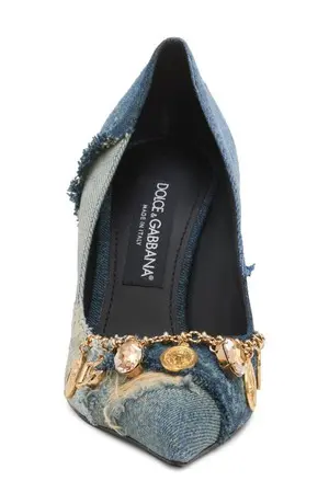 Dolce & Gabbana Charm-embellished Pointed-toe Pumps