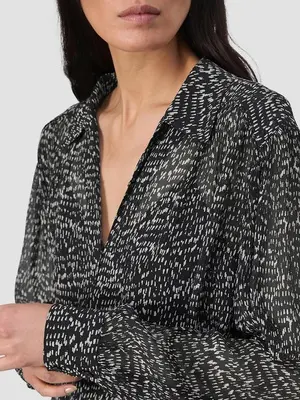 Rag & Bone Emmy Silk-blend Top