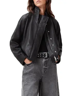 ALLSAINTS Ryder Leather Jacket - Black