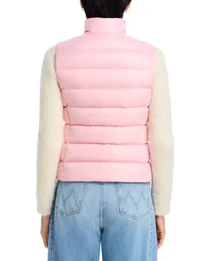 Moncler Ghany Down Puffer Vest - Light Pink