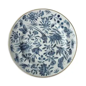MOTTAHEDEH Sacred Bird & Butterfly Bread And Butter Plate - Blue