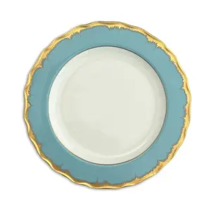 MOTTAHEDEH Chelsea Feather Bread And Butter Plate - Turquoise