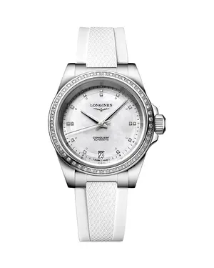 LONGINES Conquest Watch, 34mm - White