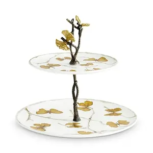 Michael Aram Butterfly Ginkgo 2 Tier Etagere - Multi