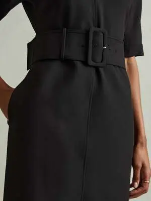 REISS Nora Belted Mini Dress