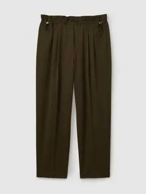 REISS Essie Tapered Trousers With Drawstring Waist