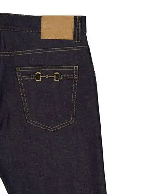 Gucci Contrast-stitching Tapered-leg Jeans