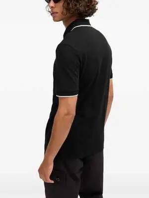 Hugo Logo-patch Polo Shirt - Black
