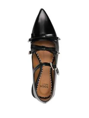 Toga Buckled Ballet Flats