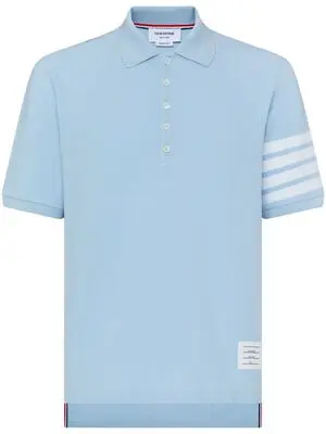 Thom Browne Cotton Polo Shirt - Blue