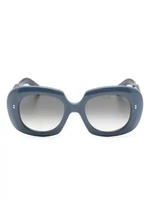 CUTLER & GROSS 9383 Round-frame Sunglasses - Blue