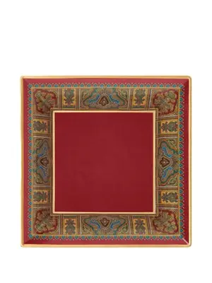 Etro Graphic-print Porcelain Tray - Red