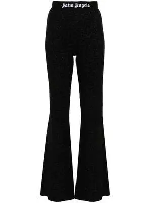 Palm Angels Logo Tape Flared Trousers