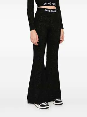 Palm Angels Logo Tape Flared Trousers