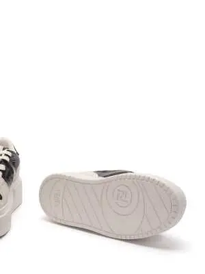 Fendi Zucca-motif Panelled Sneakers - Brown
