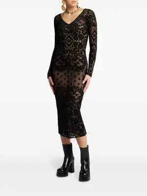 Etro V Neck Cocktail Dresses