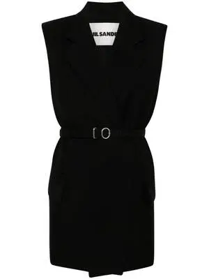 JIL SANDER Wool Sleeveless Coat
