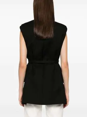 JIL SANDER Wool Sleeveless Coat