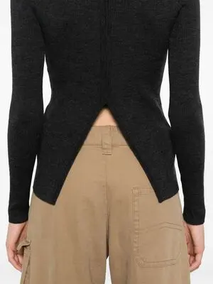 P.a.r.o.s.h Wool Roll Neck Sweater - Grey