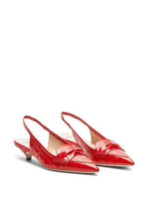 N°21 30mm Bow Slingback Pumps