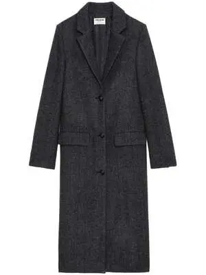 Zadig&Voltaire Wool-blend Single-breasted Coat - Grey