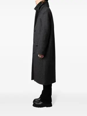 Zadig&Voltaire Wool-blend Single-breasted Coat - Grey