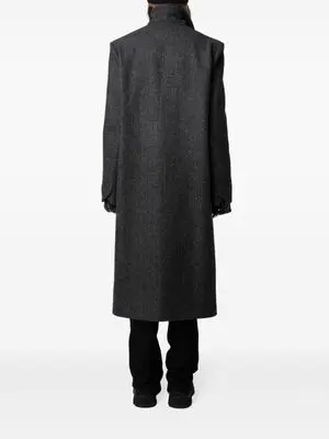 Zadig&Voltaire Wool-blend Single-breasted Coat - Grey
