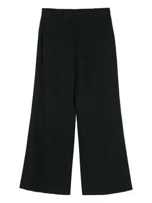 LOW CLASSIC Wide Leg Trousers - Black