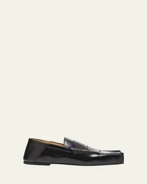 Jacquemus Leather Square-toe Penny Loafers