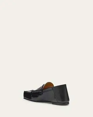 Jacquemus Leather Square-toe Penny Loafers
