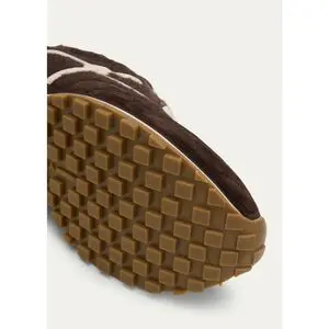 Veronica Beard Valentina Retro Runner Sneakers - Espresso