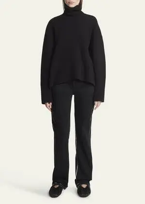 Proenza Schouler Loft Eco Cashmere Sweater - Black