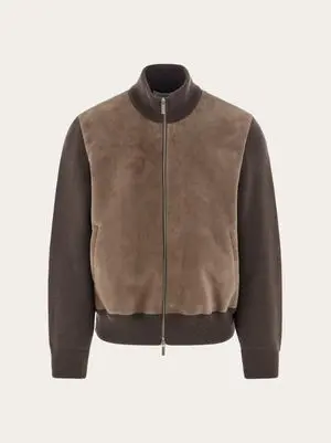 FERRAGAMO Blouson With Leather Inserts