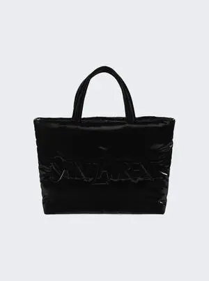 Saint Laurent Silk Tech Canvas Tote Bag