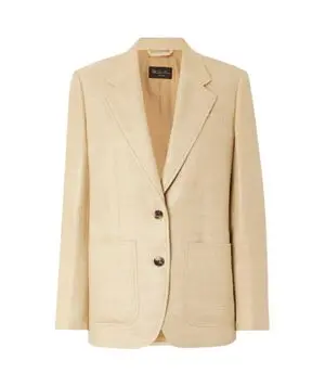 Loro Piana Maria Silk-tweed Blazer - Neutrals