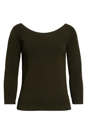St. John Fine Gauge Rib Sweater