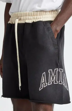 Amiri Collegiate Cotton Fleece Shorts
