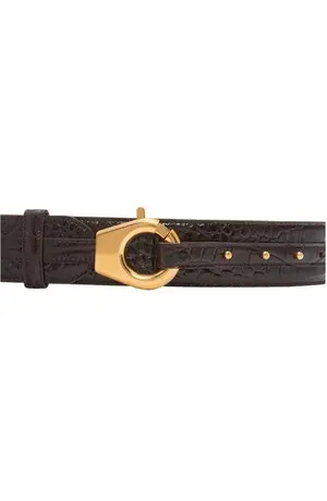 TOM FORD Clasp Patent Leather Belt