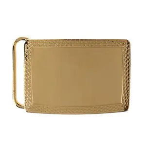 Trafalgar 30mm Scallop Edge Compression Belt Buckle - Gold