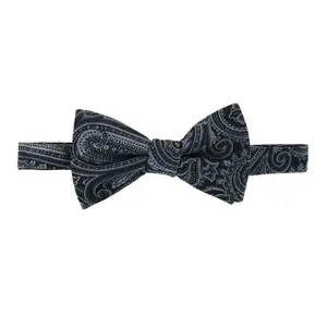 Trafalgar Sobee Paisley Brace, Bow Tie & Pocket Square Set - Black