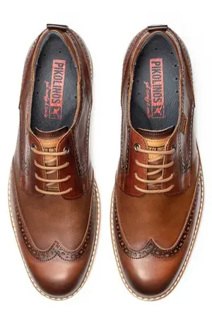 Pikolinos Avila Wingtip Derby - Cuero