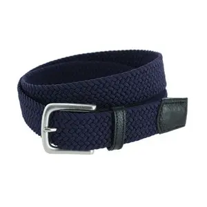 Trafalgar Riverside Big And Tall Woven Stretch Belt - Navy