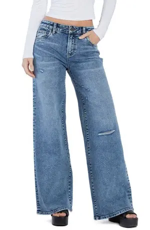 Hint Of Blu Distressed Jeans For Women