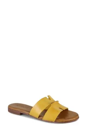 ARTISAN CRAFTED BY ZIGI Allony Leather Flat - Mustard Leather