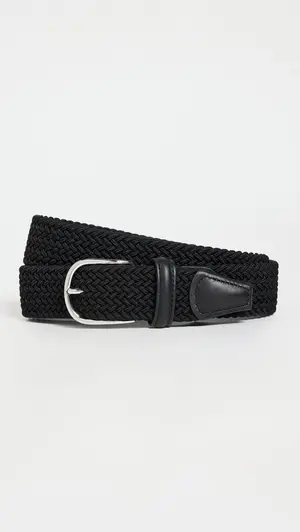 Anderson's Braided Woven Belt - Black N1