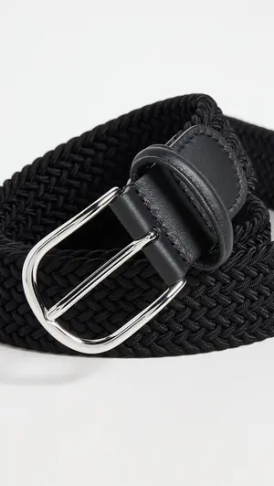 Anderson's Braided Woven Belt - Black N1